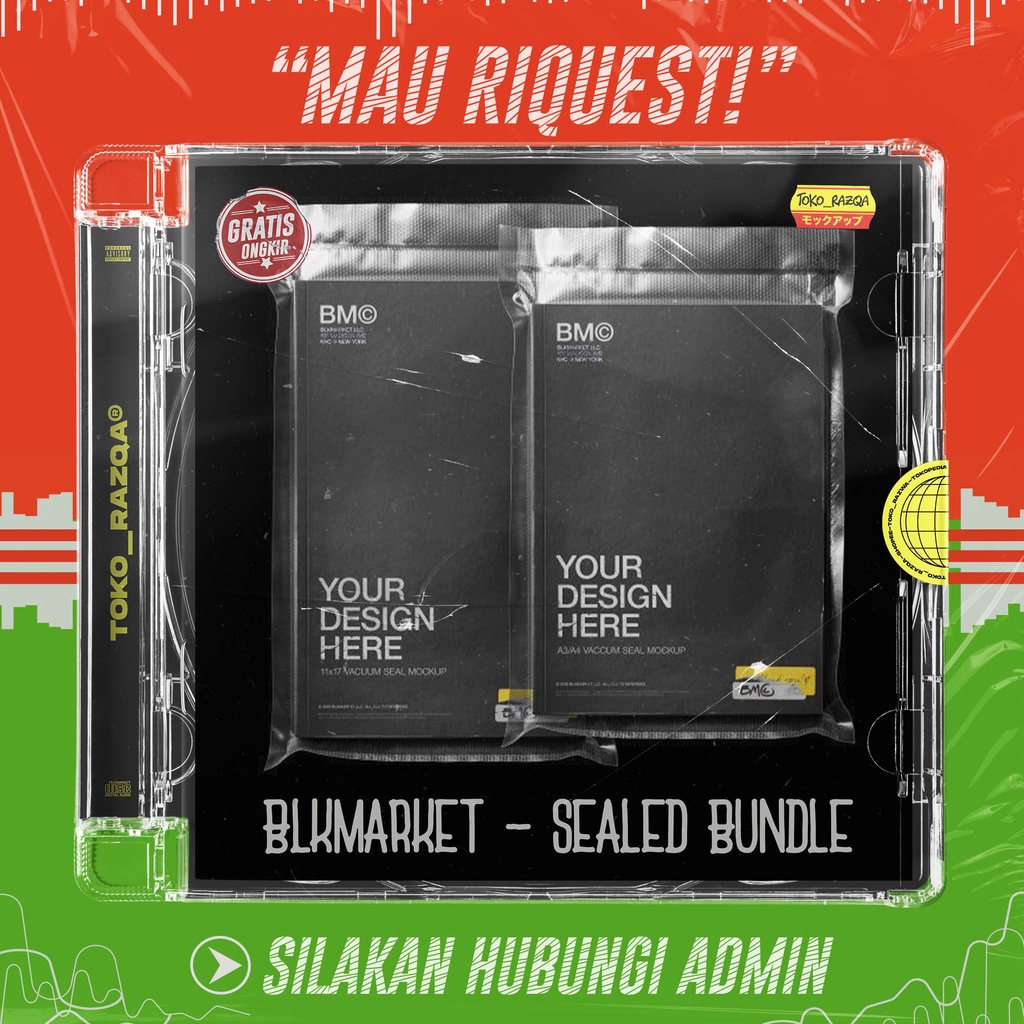 Jual Blkmarket - Sealed Bundle Mockup | Shopee Indonesia