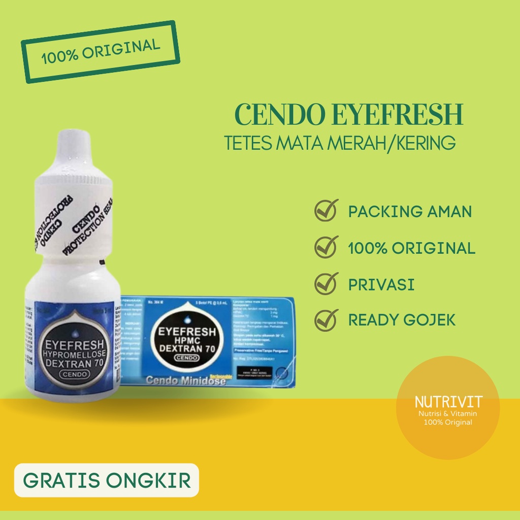 Jual Cendo Eyefresh Eye Drop 5 mL - Obat Tetes Steril Mata Kering ...