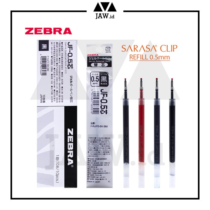 Jual JAW.id Zebra Refill Gel Pen Pulpen Bolpen Zebra Sarasa 0,5 mm ...