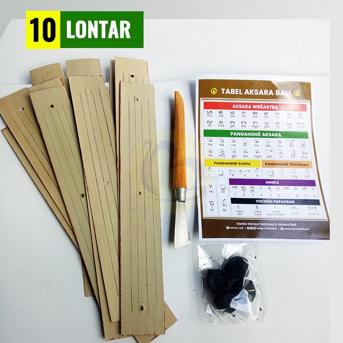 Jual [Paket 2] Paket Komplit Nyurat Lontar : Pangrupak, Lontar, Tingkih ...