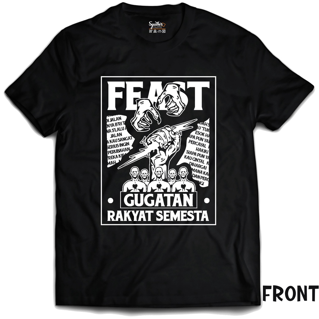 Jual T-shirt Merchandise Band Feast Artwork Gugatan Rakyat Semesta ...