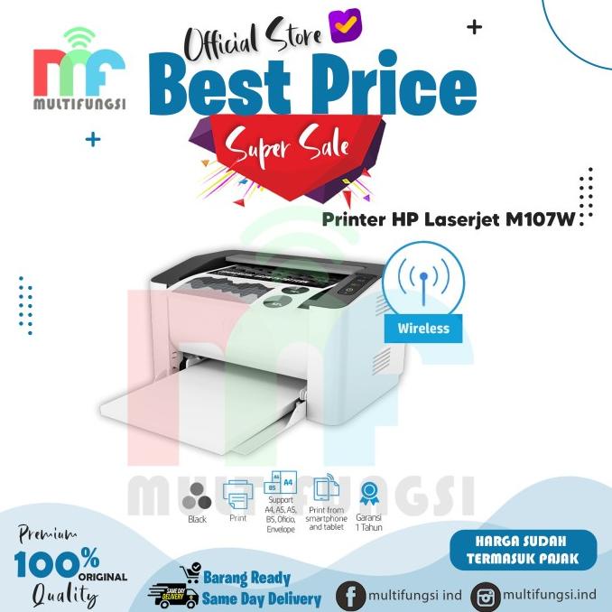 Jual Printer HP Laserjet M107W / Laser M107 W Garansi Resmi - 107w ...