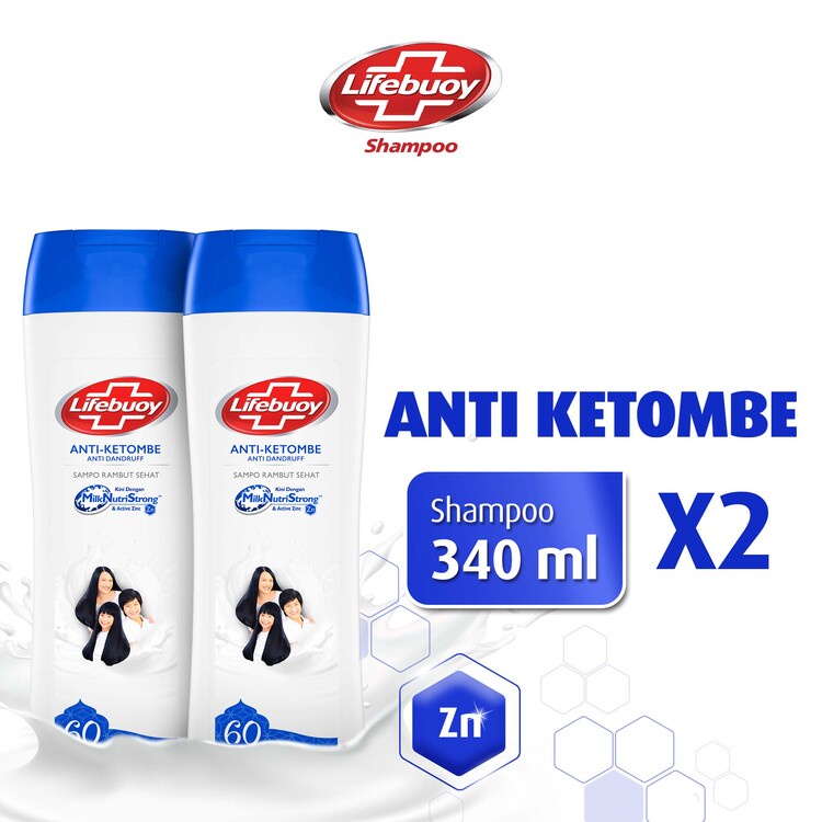 Jual Lifebuoy SHAMPO ANTI KETOMBE ANTI DANDRUFF dgn MilkNutriStrong ...