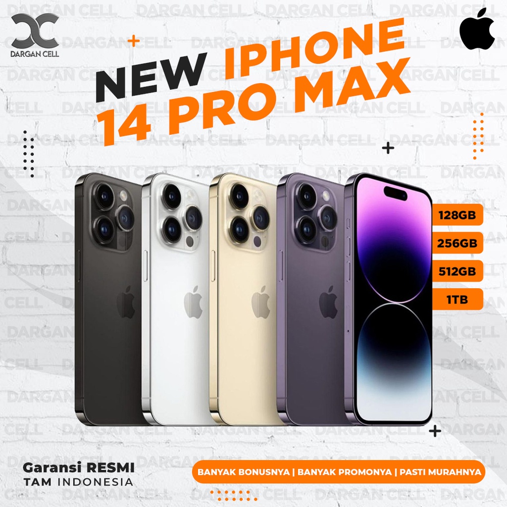 Jual IPHONE 14 PRO MAX 128GB 256GB 512GB 1TB GARANSI RESMI 1 TAHUN ...
