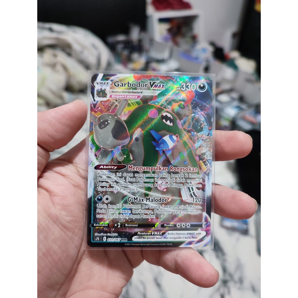 Jual Kartu Pokemon TCG Garbodor VMax RRR Original Indonesia Pedang & Perisai Dark V | Shopee ...