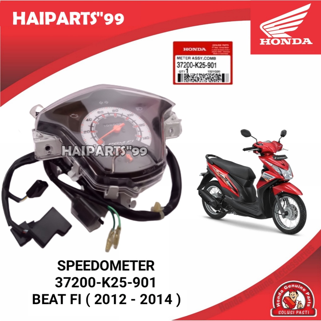 Jual Speedometer Assy Spedo Meter Kilo Meter Km Assy Honda Beat FI 2012 ...