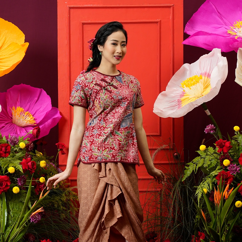 Jual NONA RARA - Nona CNY Encim T1911, Baju Batik Kasual Modern ...