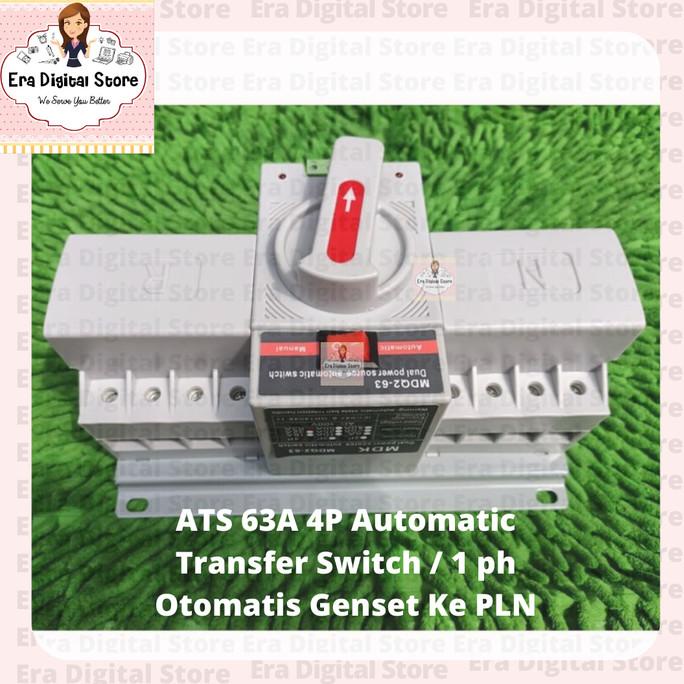 Jual Ats 63A 4P Automatic Transfer Switch / 1 Ph Otomatis Genset Ke Pln | Shopee Indonesia