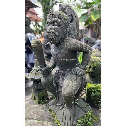 Jual Patung Anoman Hanoman Batu Candi Batu hitam tinggi 160 cm | Shopee ...