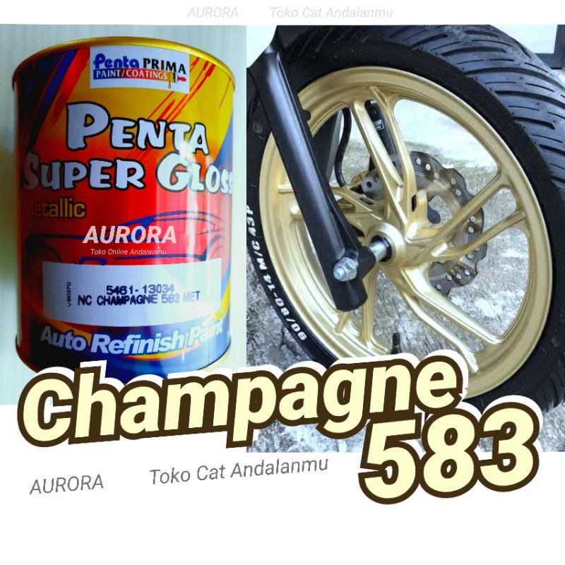 Jual Cat Penta Super Gloss 5461-13034 NC Champagne 583 Met 200ml ...
