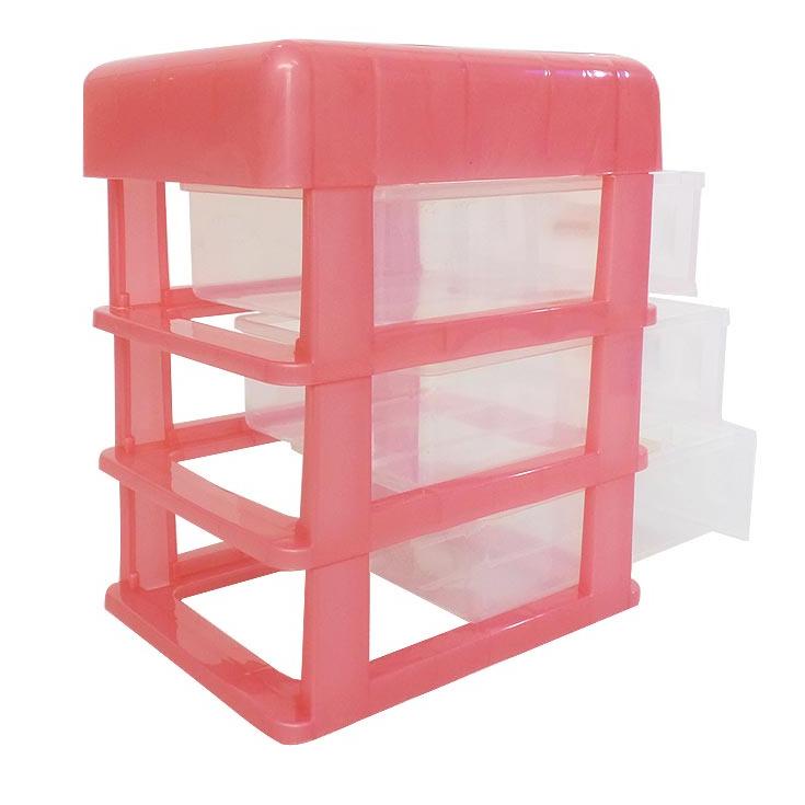 Jual Kekinian SHINPO Laci Susun Mini Plastik 3 Slot Rak Container Grace ...