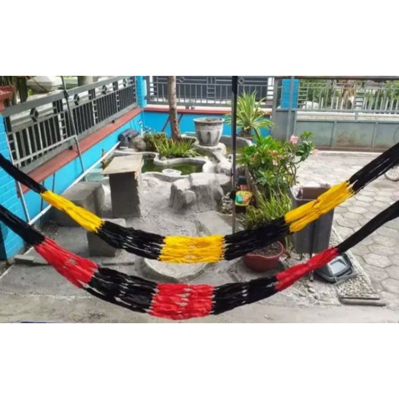 Jual Hammock/Ayunan Jaring Tali wabbing Ayunan Gantung Tali webbing ...