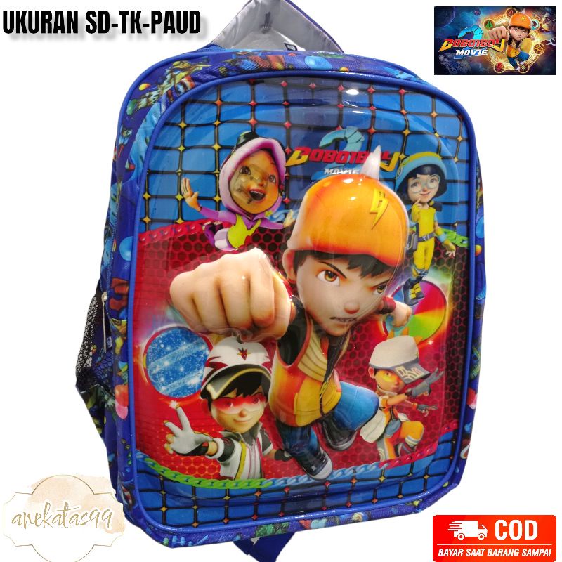 Jual TAS SEKOLAH ANAK LAKI LAKI SD TK PAUD 3D LAMPU LED TIMBUL RANSEL ANAK BOBOIBOY TAS BAGUS ...