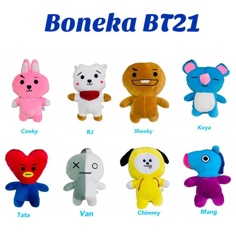 Jual Boneka BTS BT21 U official Uk. 25cm Berlabel SNI | Shopee Indonesia