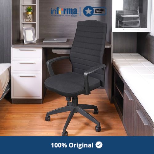 Jual Informa Liverpool Kursi Kantor - Hitam Tempat Duduk Kerja Dengan ...