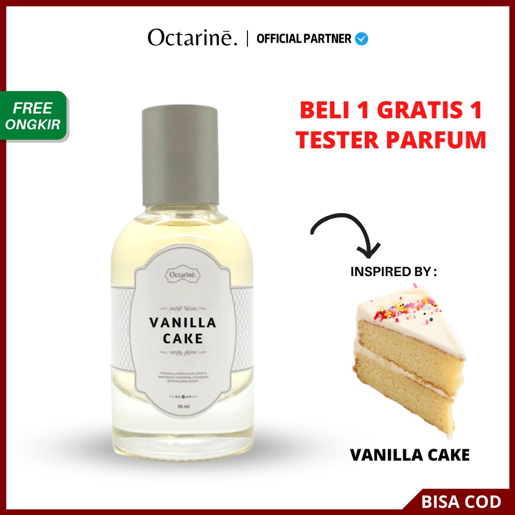 Jual Parfum Wanita Pria Tahan Lama Aroma Vanilla Kue lembut by Octarine ...