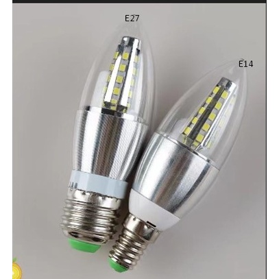 Jual Lampu Candle LED 5W fitting E27 / E14 5 w 5watt bohlam lilin gantung 5 WATT | Shopee Indonesia