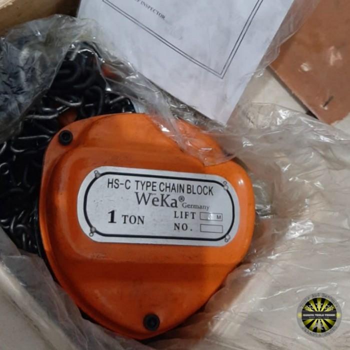 Jual Chain Block 1 Ton X 3 Meter Weka / Takel Manual 1 Ton X 3 Meter ...
