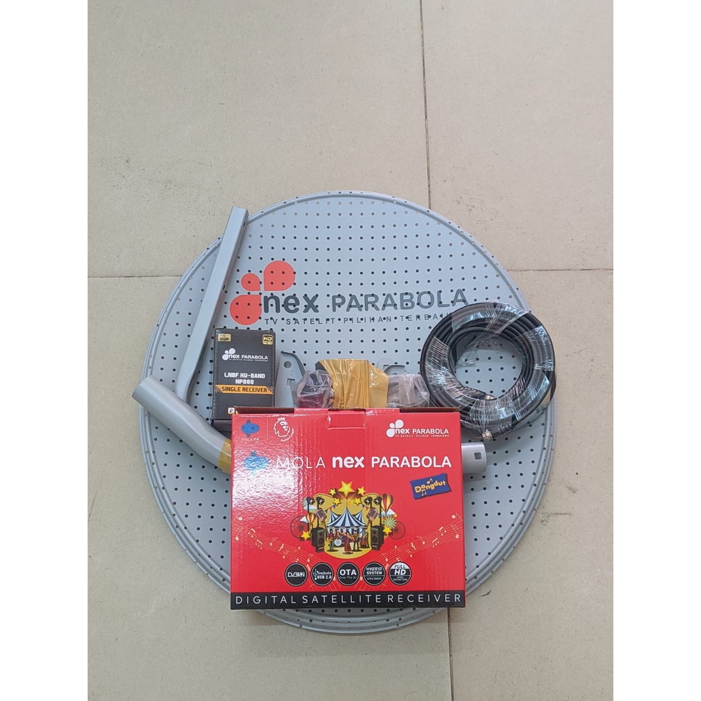 Jual SATU SET LENGKAP PAKET PARABOLA MINI NEX / KVISION ABU ODU 45CM ...