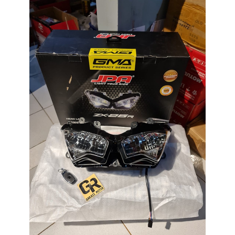 Jual headlamp reflektor lampu jpa new ninja 250 fi zx25r zx25rr zx6r zx636 | Shopee Indonesia