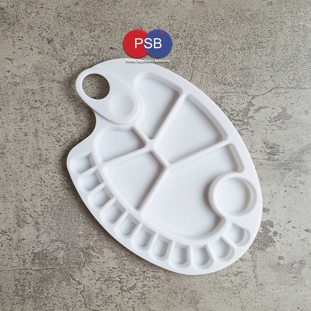 Jual Palet Lukis Plastik Oval / Plastic Palette | Shopee Indonesia
