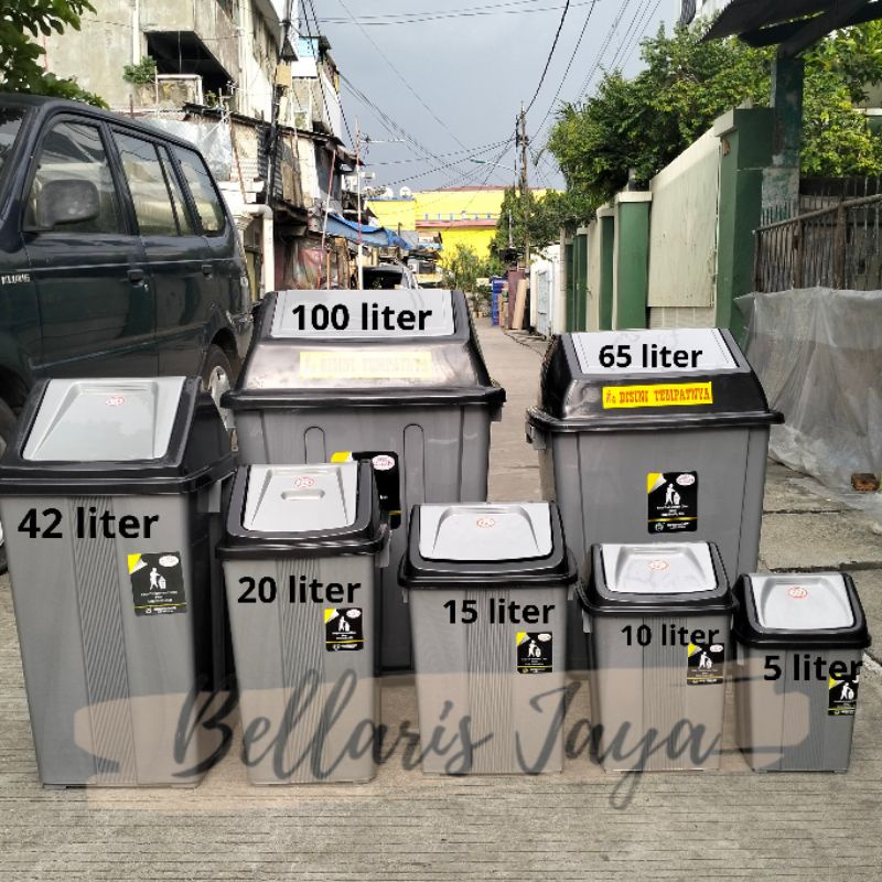 Jual MPW - TEMPAT SAMPAH PLASTIK / TONG SAMPAH / Wadah sampah 5, 10, 15, 20, 42, 65, 70, 100 ...