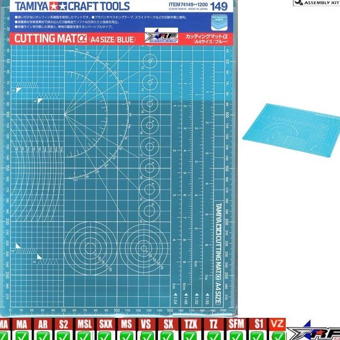 Jual TAMIYA 74149 CRAFT TOOLS CUTTING MAT (A4 SIZE/BLUE) | Shopee Indonesia