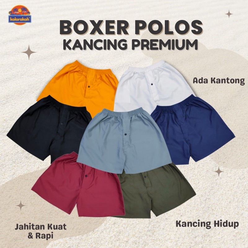 Jual BOXER KANCING POLOS PREMIUM / BOXER KANCING | Shopee Indonesia