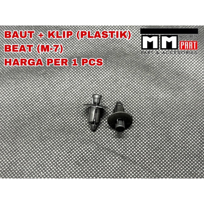 Jual BAUT + KLIP / BAUT KLIP M7 BEAT (PLASTIK) | Shopee Indonesia