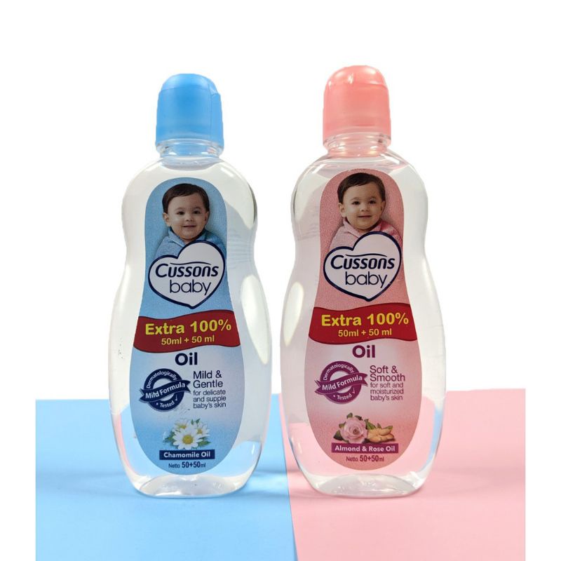 Jual CUSSON BABY OIL 50ML + 50ML | Shopee Indonesia