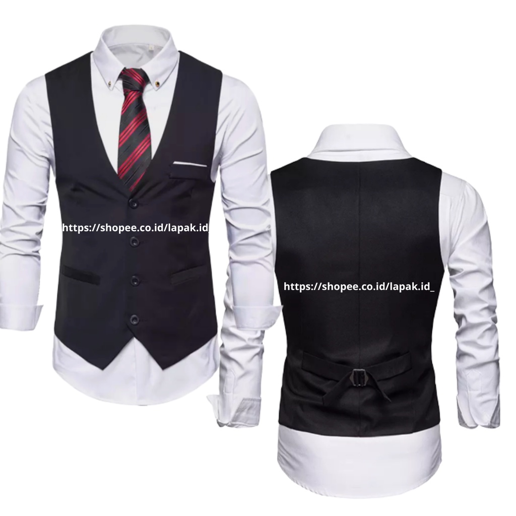 Jual Vest Formal - Rompi Setelan Dalaman Jas Pria/Groomsmen Wedding ...