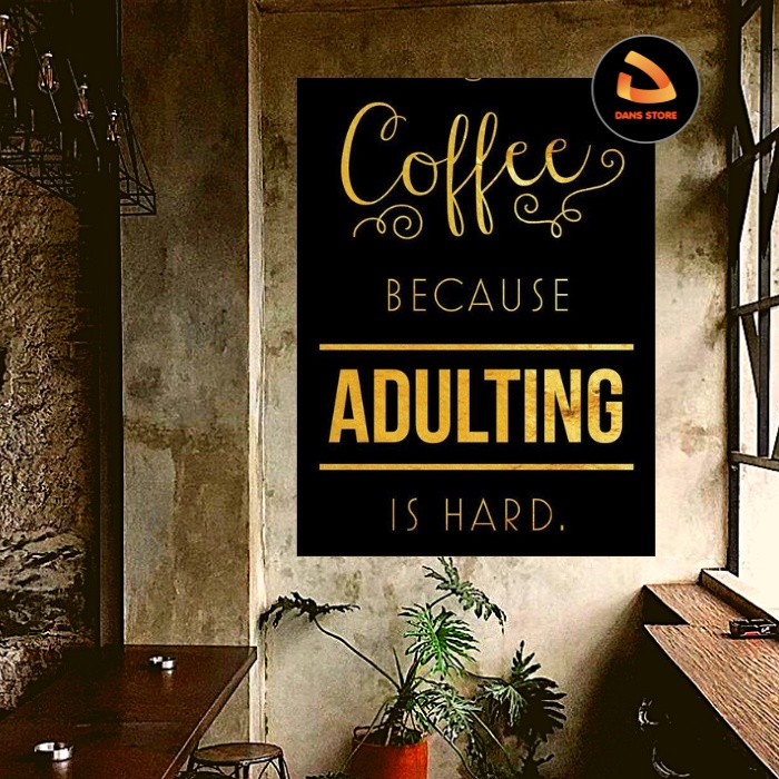 Jual Poster Kayu Cafe Resto Hiasan Dinding Warkop dan Resto CF41 ...