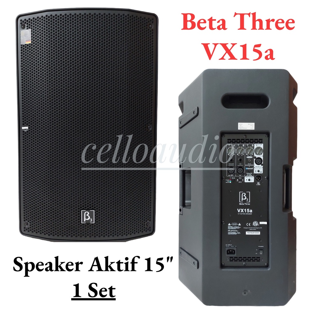 Jual Speaker Aktif 15 Inch Beta Three VX15a (1 Set) Active Speaker 15 ...
