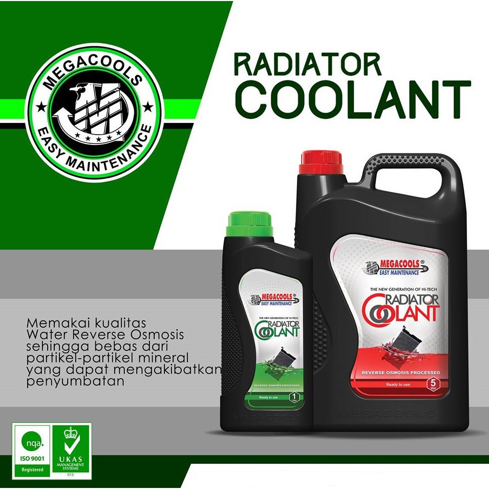 Jual Air Radiator Coolant, Cairan Radiator Mobil dan Motor, Megacools 5 ...