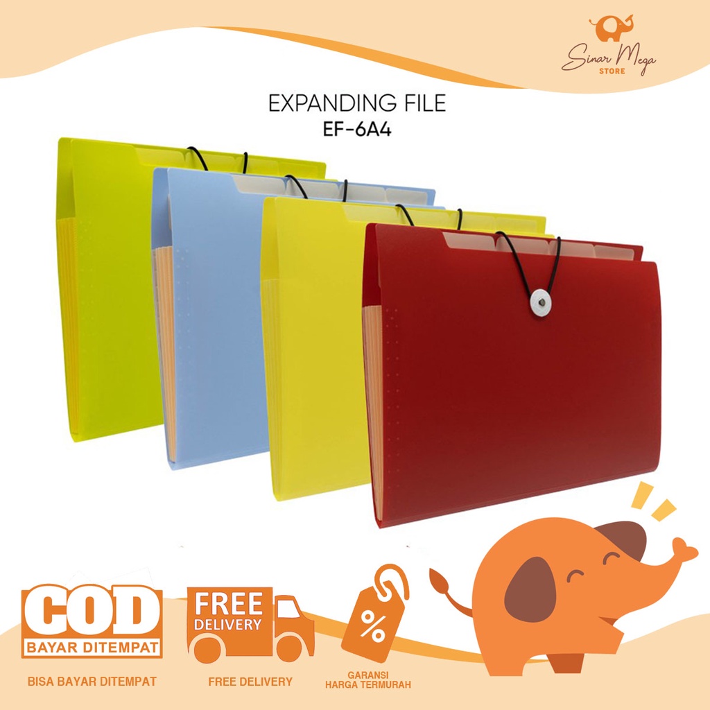 Jual Joyko Expanding File EF-6A4 / Map Expanding File Tali Murah ...