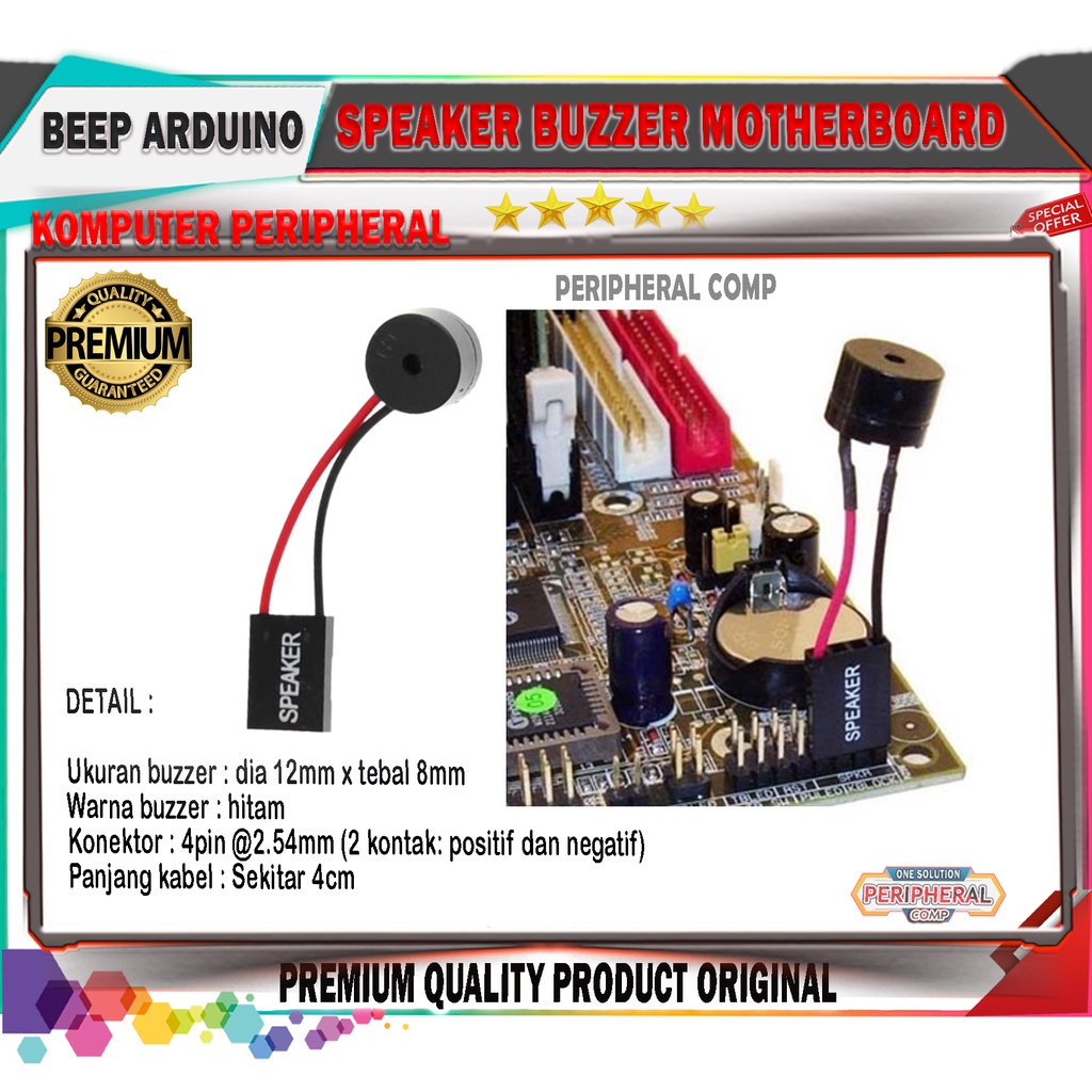 Jual Speaker Motherboard Buzzer Arduino Alarm Komputer Pc Bios Beep