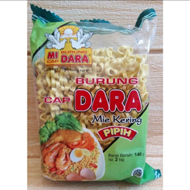 Jual MI BURUNG DARA PIPIH / MIE KERING PIPIH CAP BURUNG DARA 140 gr ...