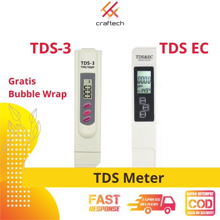 Jual Alat Lab Tds Meter - Alat Pengukur Hidroponik Tds3 Tds Ec Ukur ...