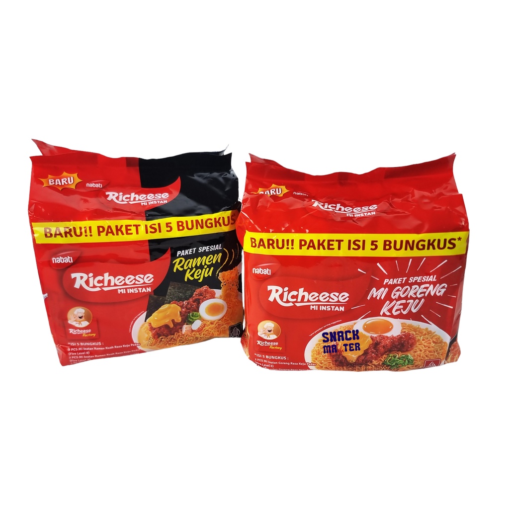 Jual Mie Richeese Goreng Dan Ramen Paket Isi 5 | Shopee Indonesia