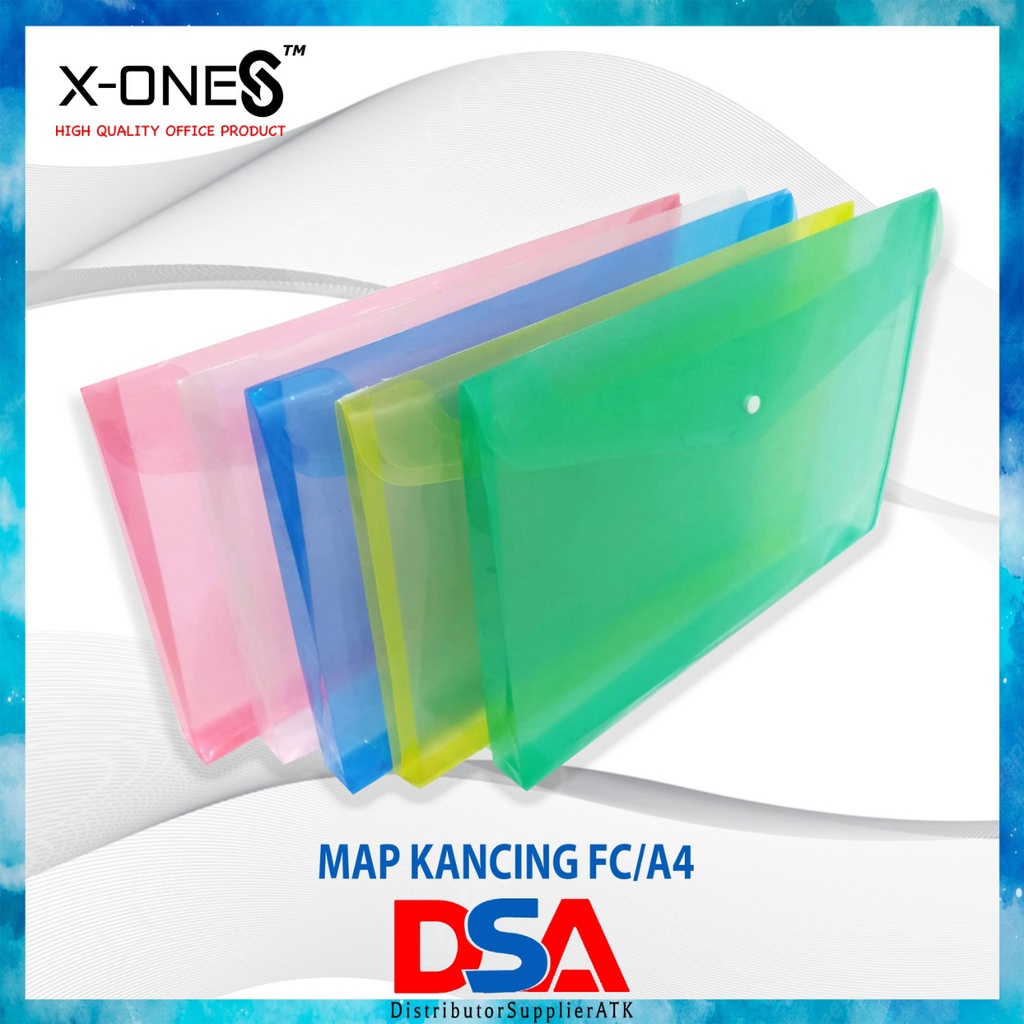 Jual DSA - MAP PLASTIK KANCING FOLIO / F4 / MAP KANCING PUNGGUNG GROSIR ...
