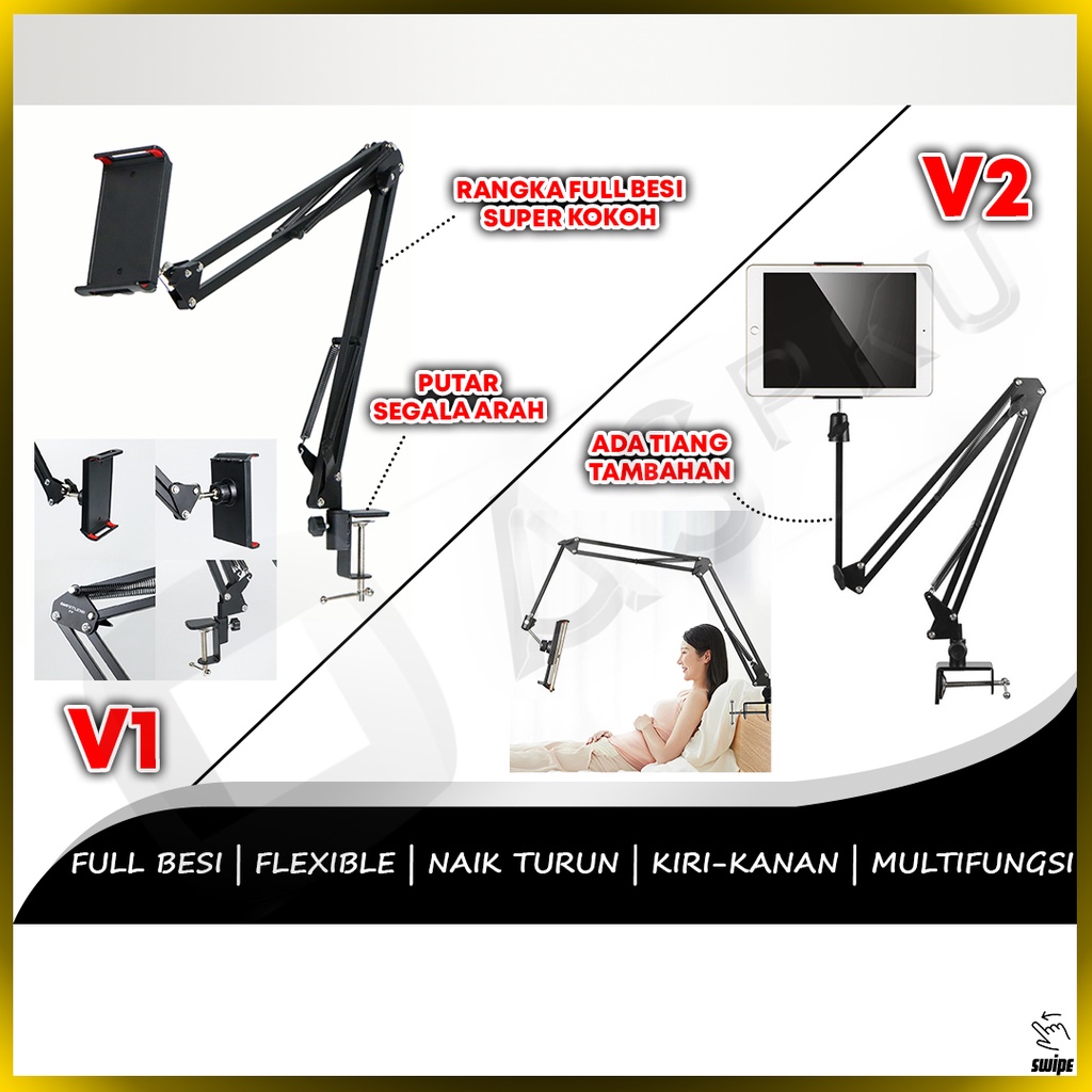 Jual Stand Tablet Bracket Flexibel Penegak Penahan Tiang Penyangga ...