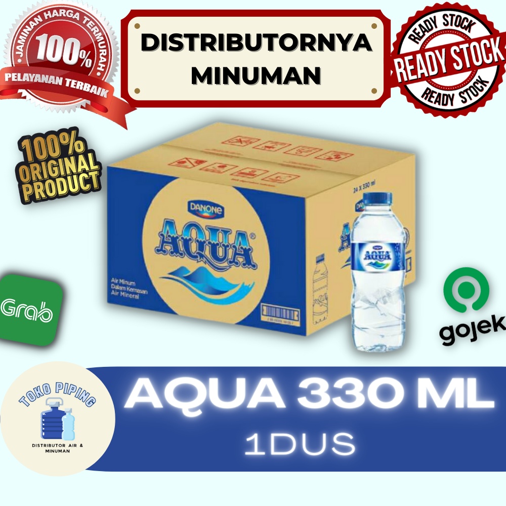 Jual Aqua 330ml 1 Dus isi 24 Botol | Air Mineral AQUA Mini 1 Dus | Shopee Indonesia