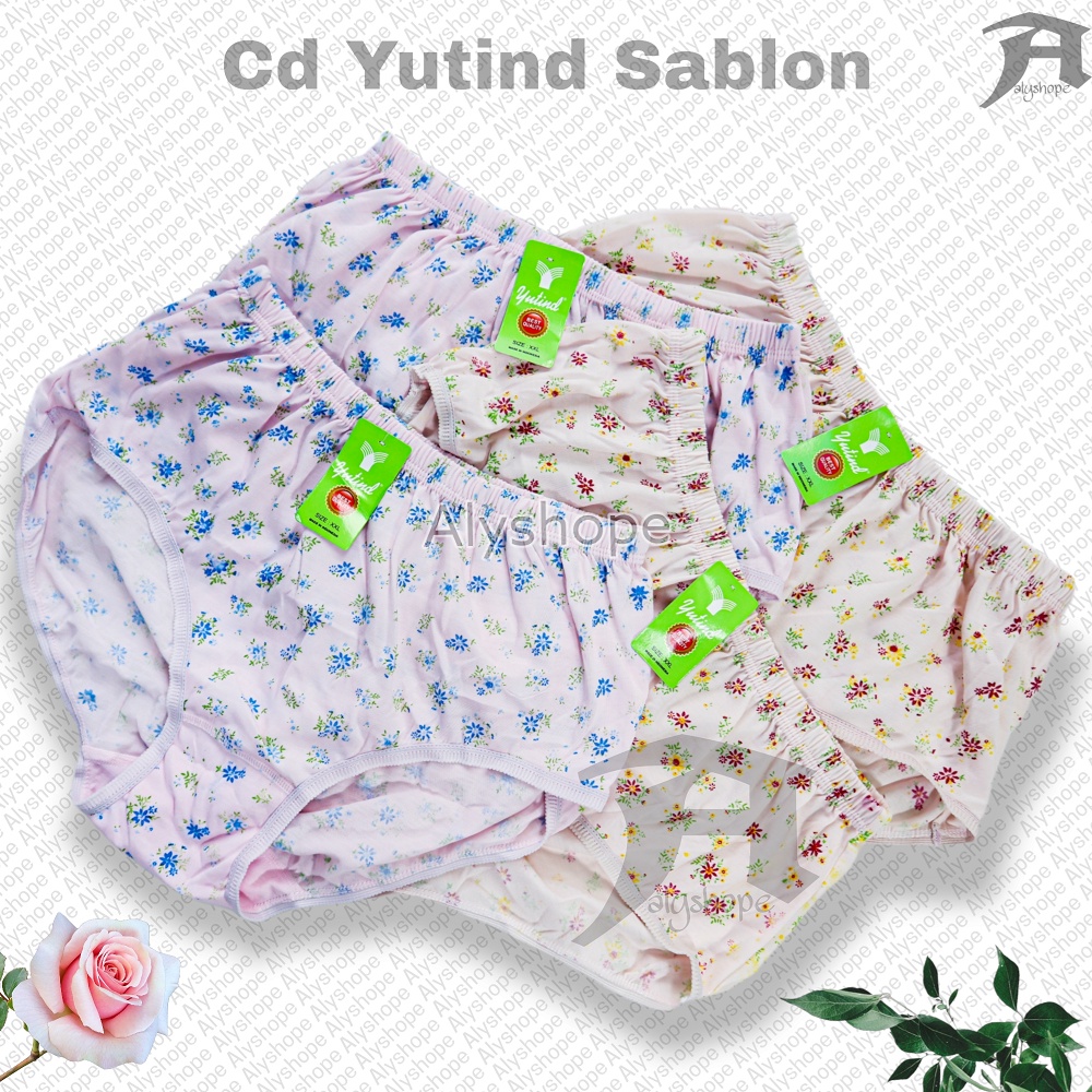 Jual Celana Dalam YUTIND SABLON / CELANA DALAM WANITA DEWASA BAHAN KATUN MOTIF BUNGA | Shopee ...