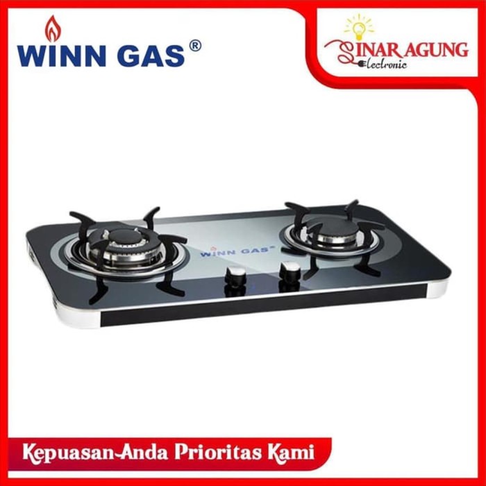 Jual Kompor Gas WIN GAS W-888 Kompor Gas - Hitam [2 Tungku] | Shopee ...