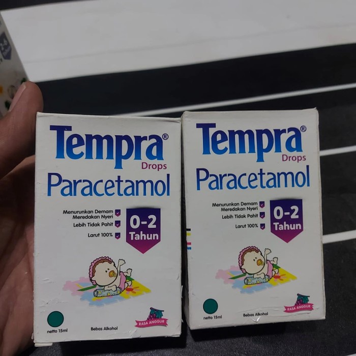 Jual TEMPRA DROP PARACETAMOL ISI 15ML XEP SEP 2023 | Shopee Indonesia