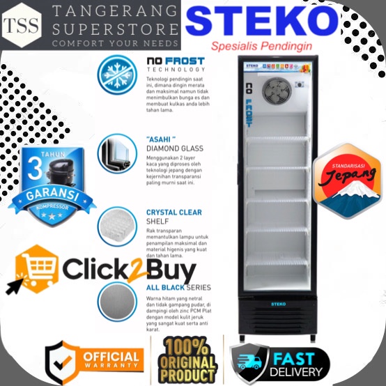 Jual STEKO SHOWCASE 280L MG300 MG-300 NO FROST TECHNOLOGY SUPER LOW ...