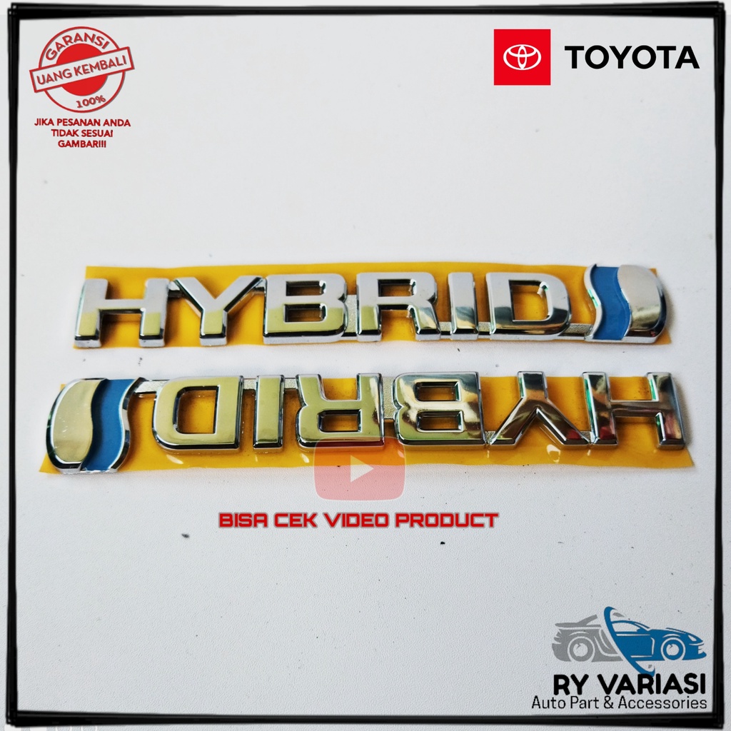 Jual Emblem HYBRID original Toyota Hybrid | Shopee Indonesia
