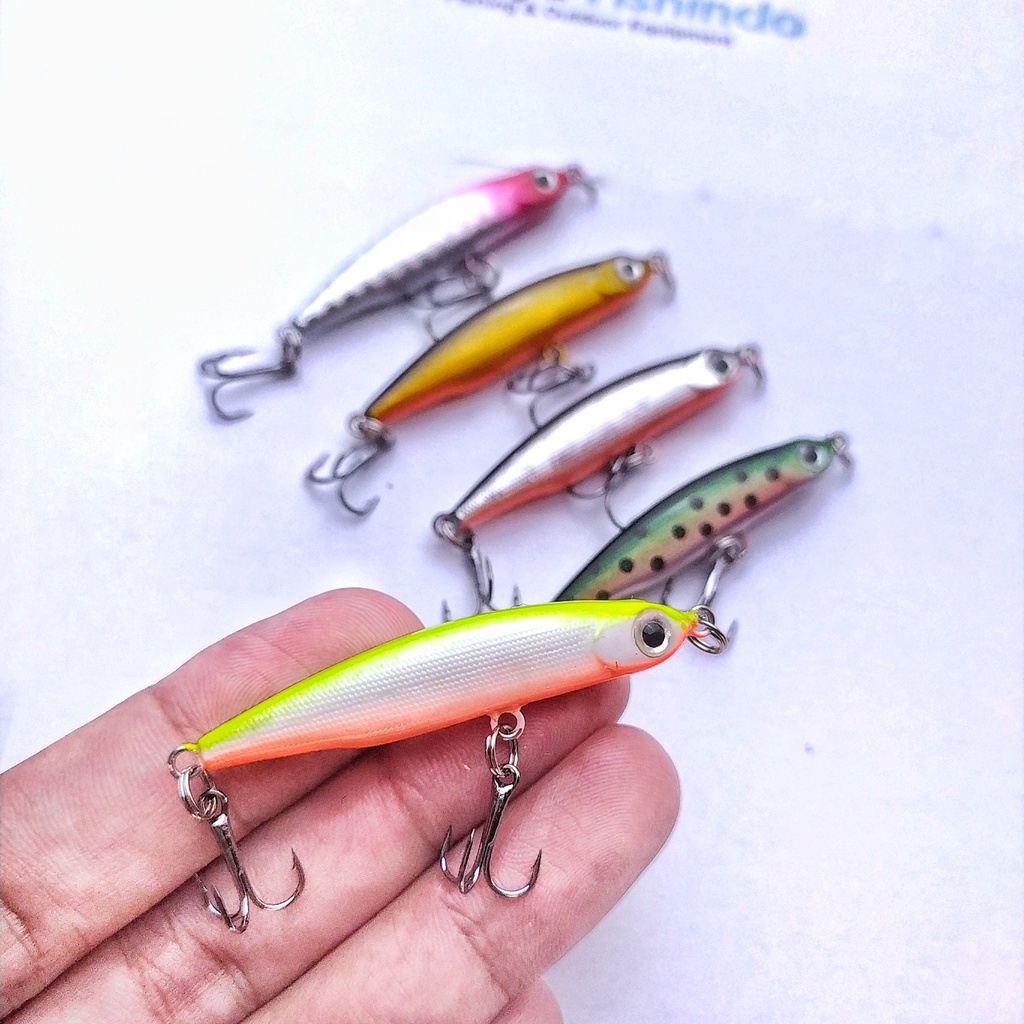 Jual Lure Pencil Mini Swimbait 5cm Swimmer Umpan Casting Flutterstick ...