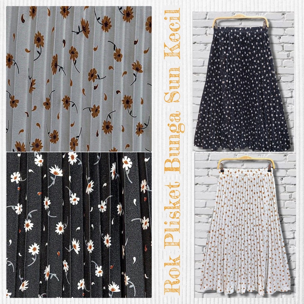 Jual ROK PLISKET MOTIF BUNGA SUN KECIL / ROK BUNGA SUN KECIL | Shopee ...