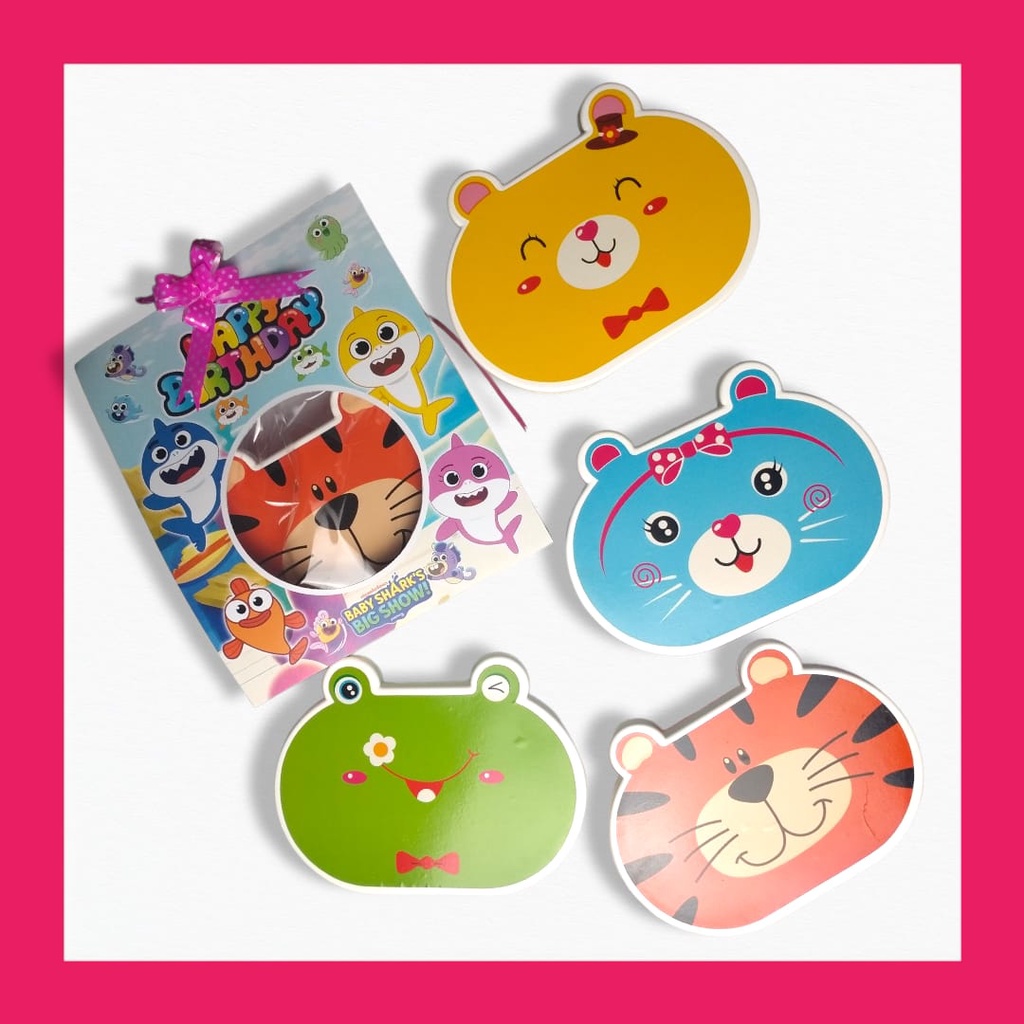 Jual SOUVENIR ULANG TAHUN ANAK TEMPAT MAKAN ANIMAL KEMAS BOX LUCU ...